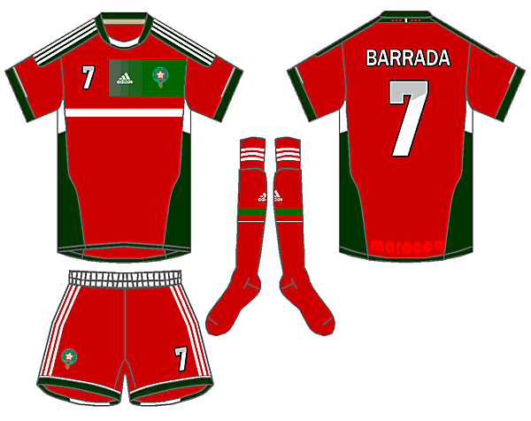 Adidas Morocco Home Kit - Wighty93