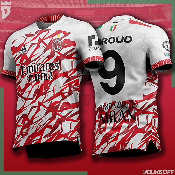 AC Milan x Adidas Away Kit Concept