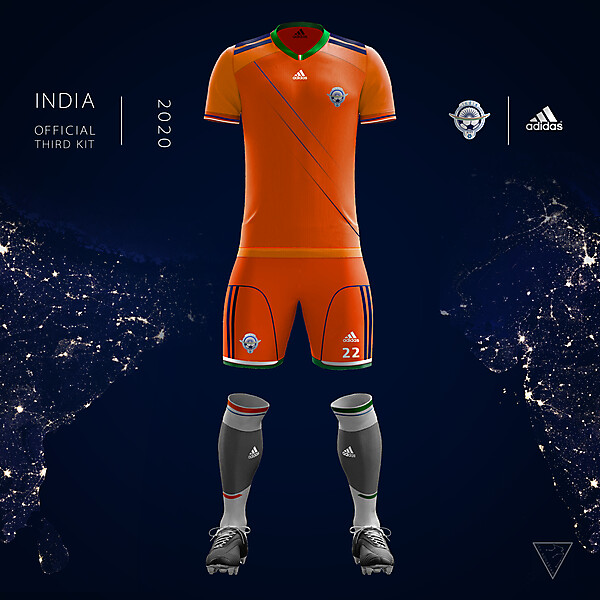 Adidas India Official Third Kit 2020