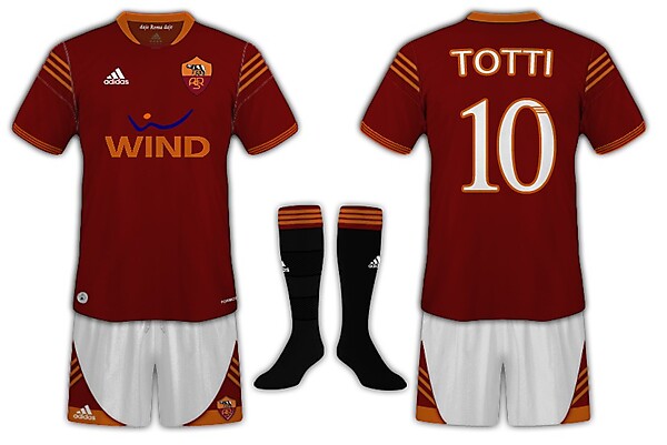 AS Roma Home Kit by Adidas