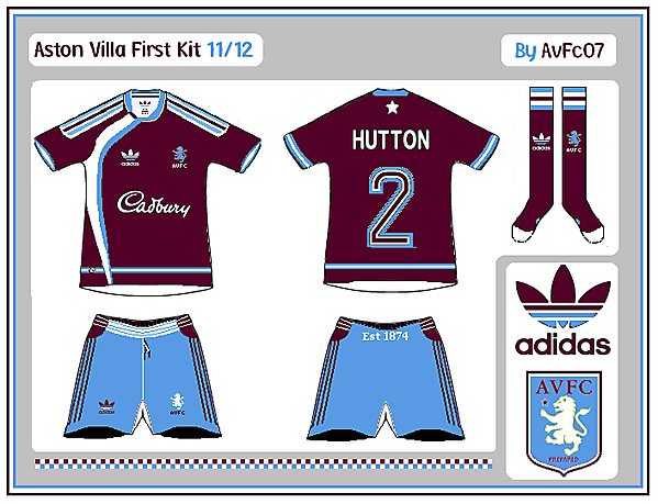 Aston Villa First & Change Kits