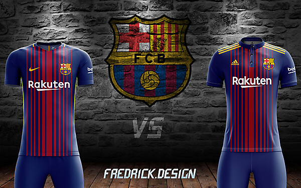 Barcelona x Nike VS Adidas