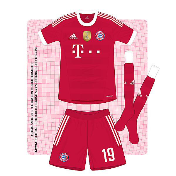 Adidas : Bayern Munich : Home Shirt