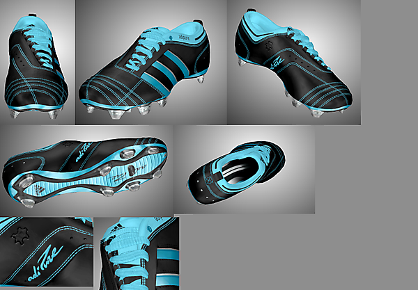 Adidas Adipure II Black/Light Aqua