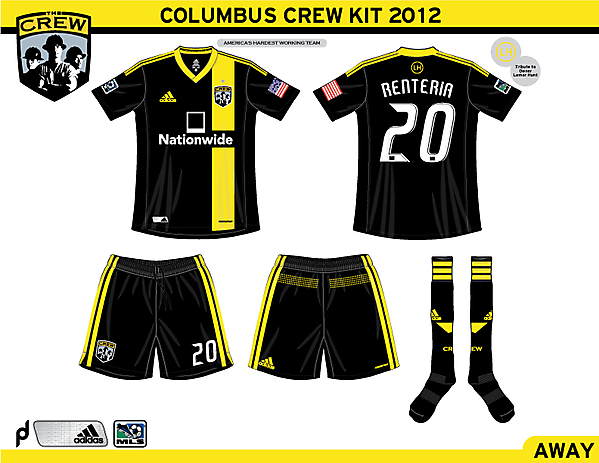 Columbus Crew 2012 Kits