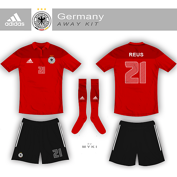 Germany Nation Team Away Kit