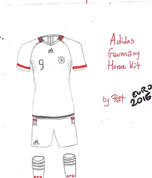 Germany Euro 2016 Home Kit