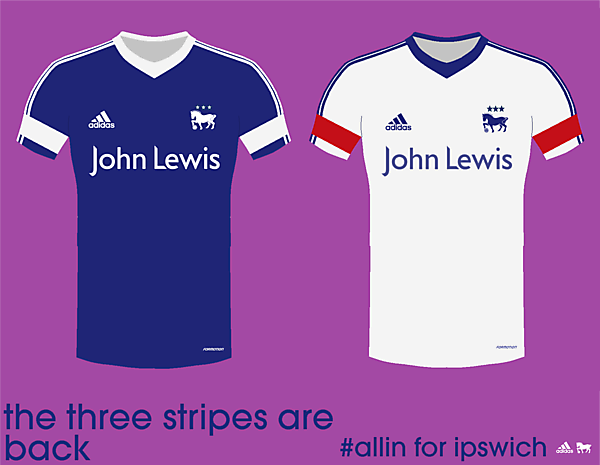 Ipswich 2014/15 kits by adidas