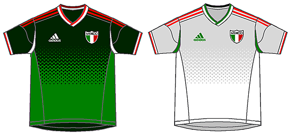 Mexico - home & away kits
