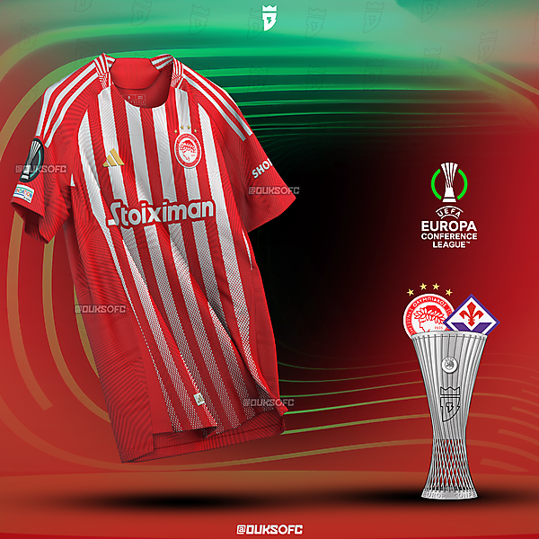 Olympiacos Home Kit | Conference League Final - 2024