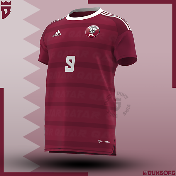 Qatar x Adidas Home Kit