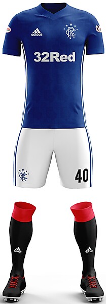 Rangers x Adidas - Home Kit