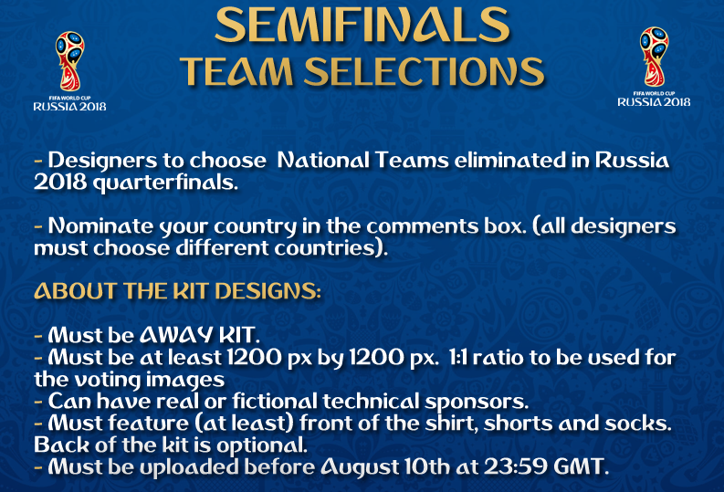 [Semifinals] Team Selections