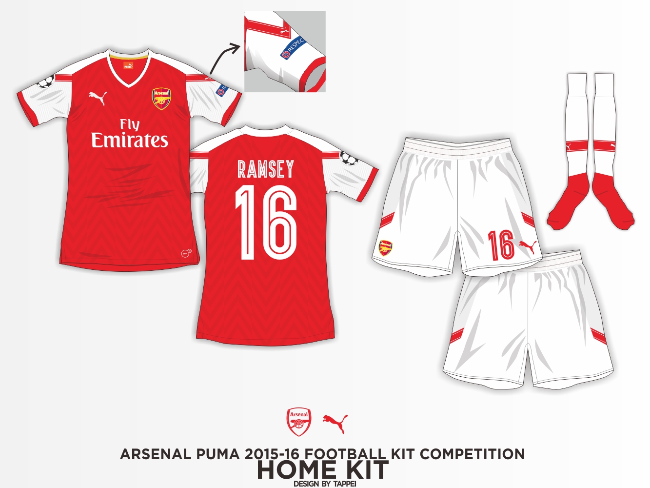 Arsenal 15-16 Puma Home Kit Concept