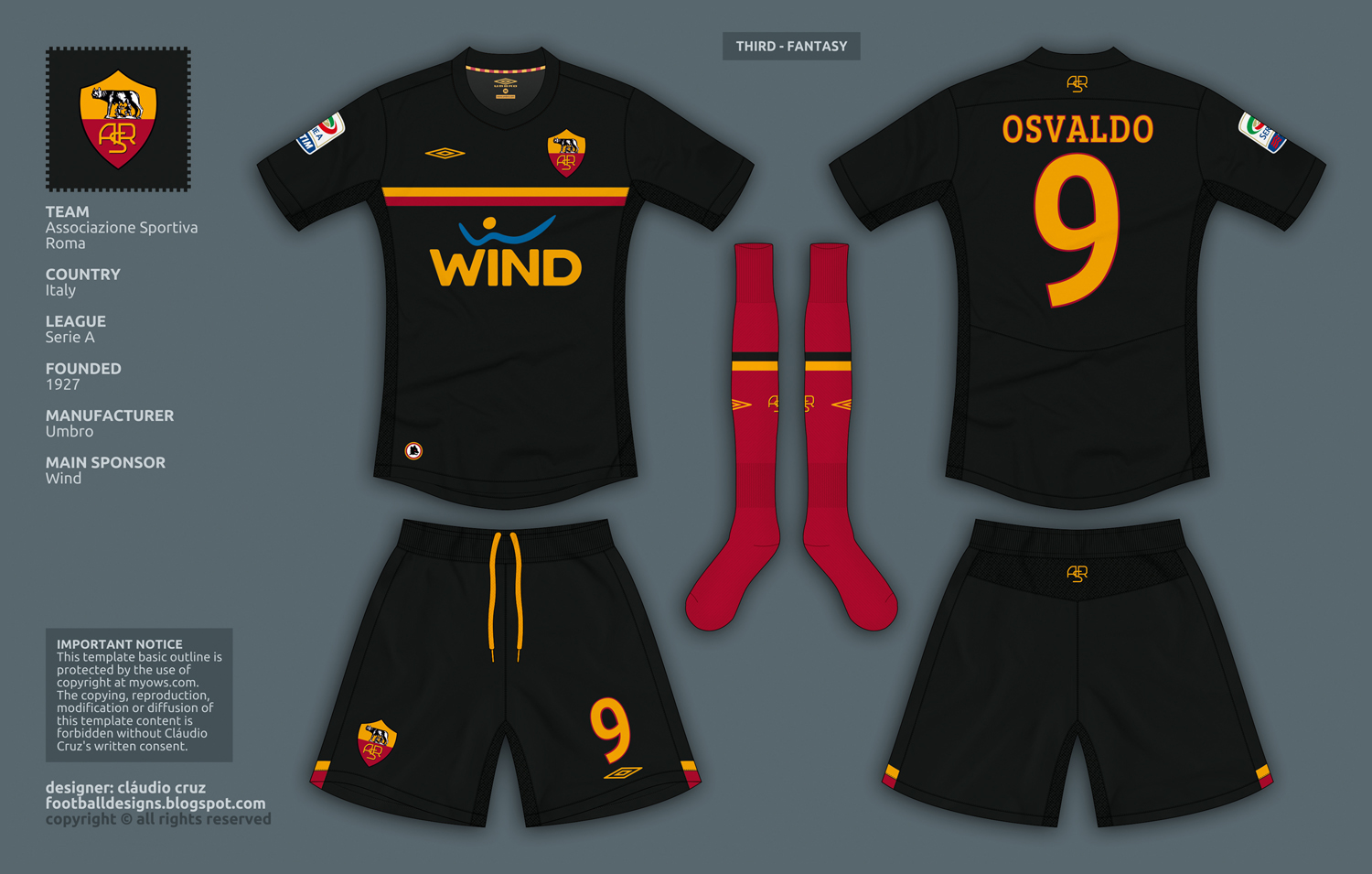 AS Roma - Third Fantasy Kit by Umbro