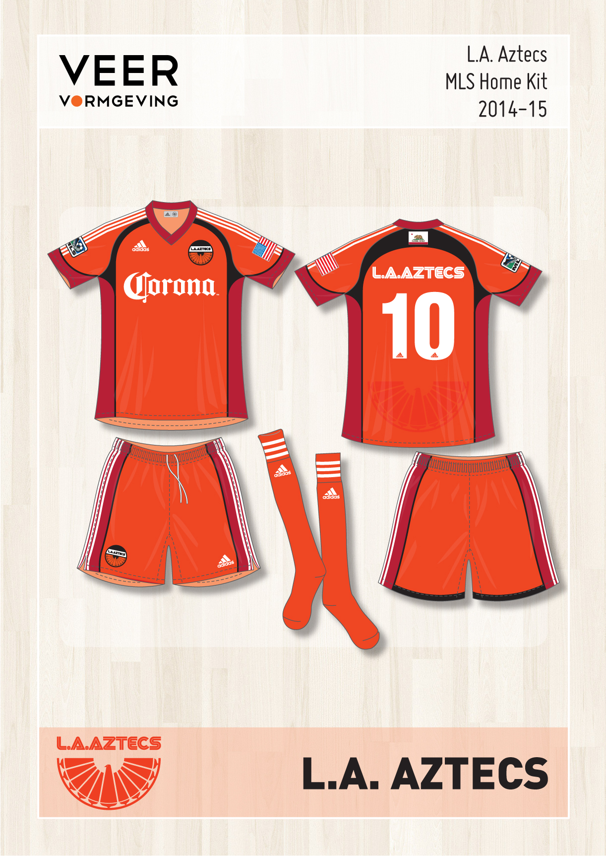 L.A. Aztecs Home kit 2014-2015