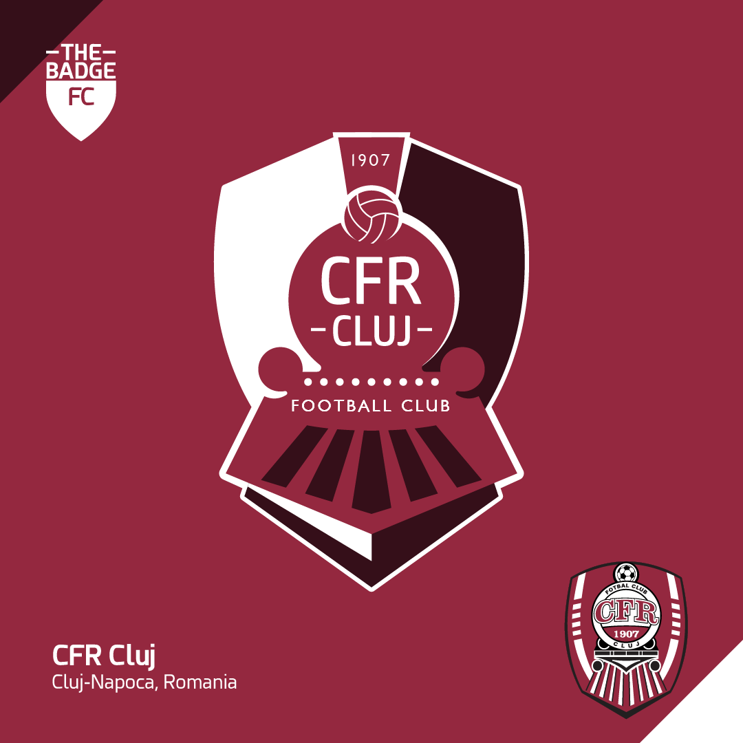 CFR Cluj Badge Redesign Concept by @thebadgefc - CRCW 210