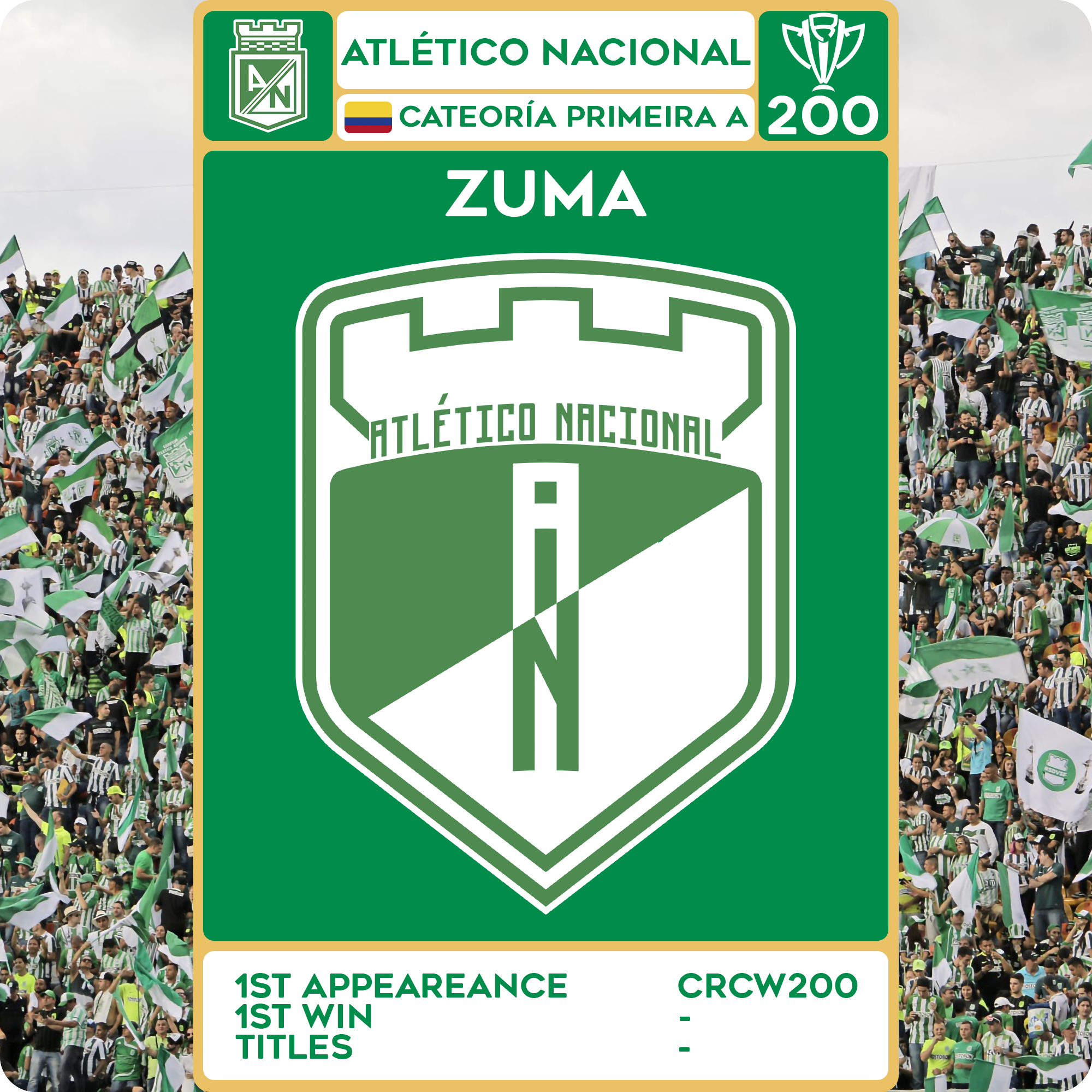 CRCW 200 - SPECIAL EDITION - ATLÉTICO NACIONAL - ZUMA