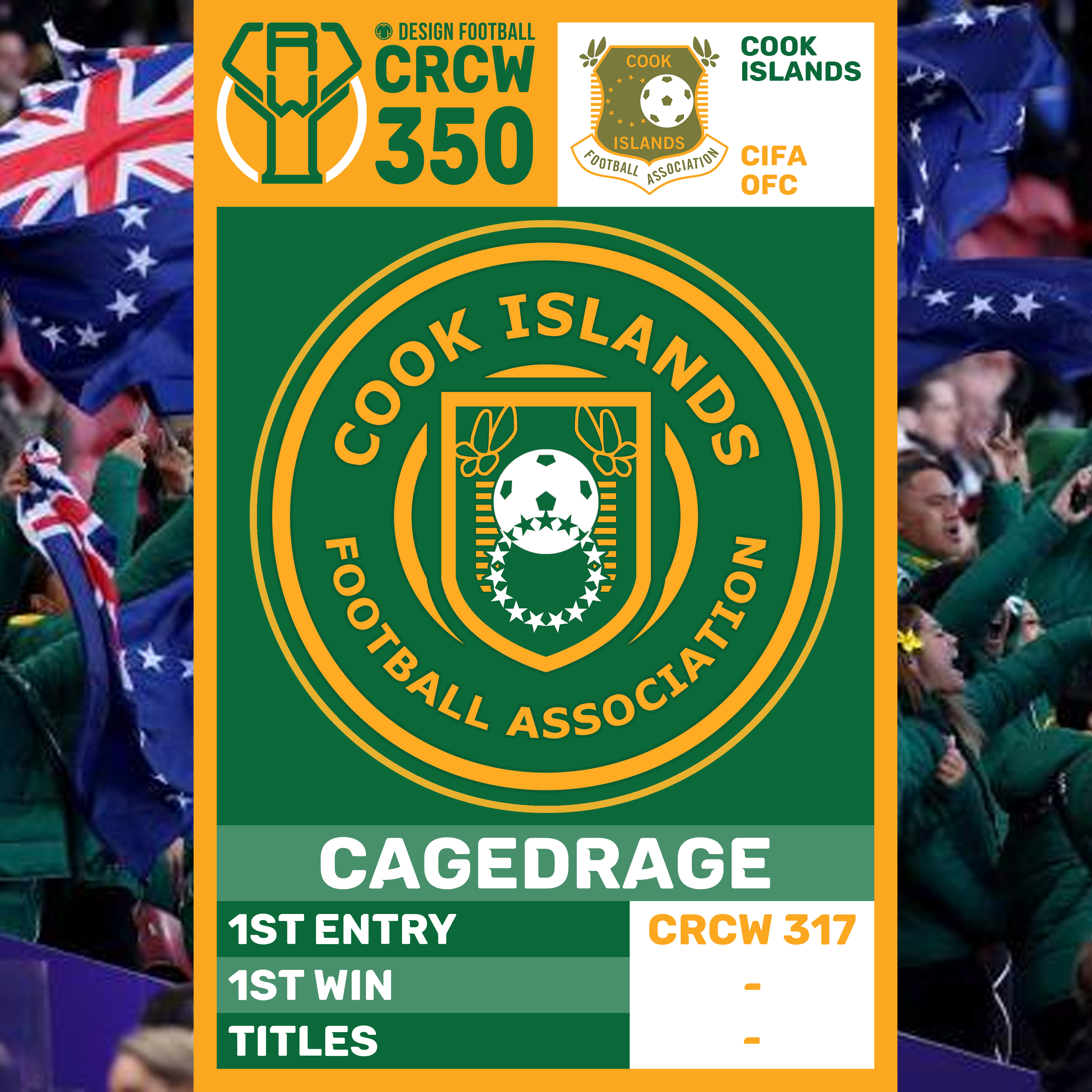 CRCW 350 - ANNIVERSARY EDITION - COOK ISLANDS - CAGEDRAGE