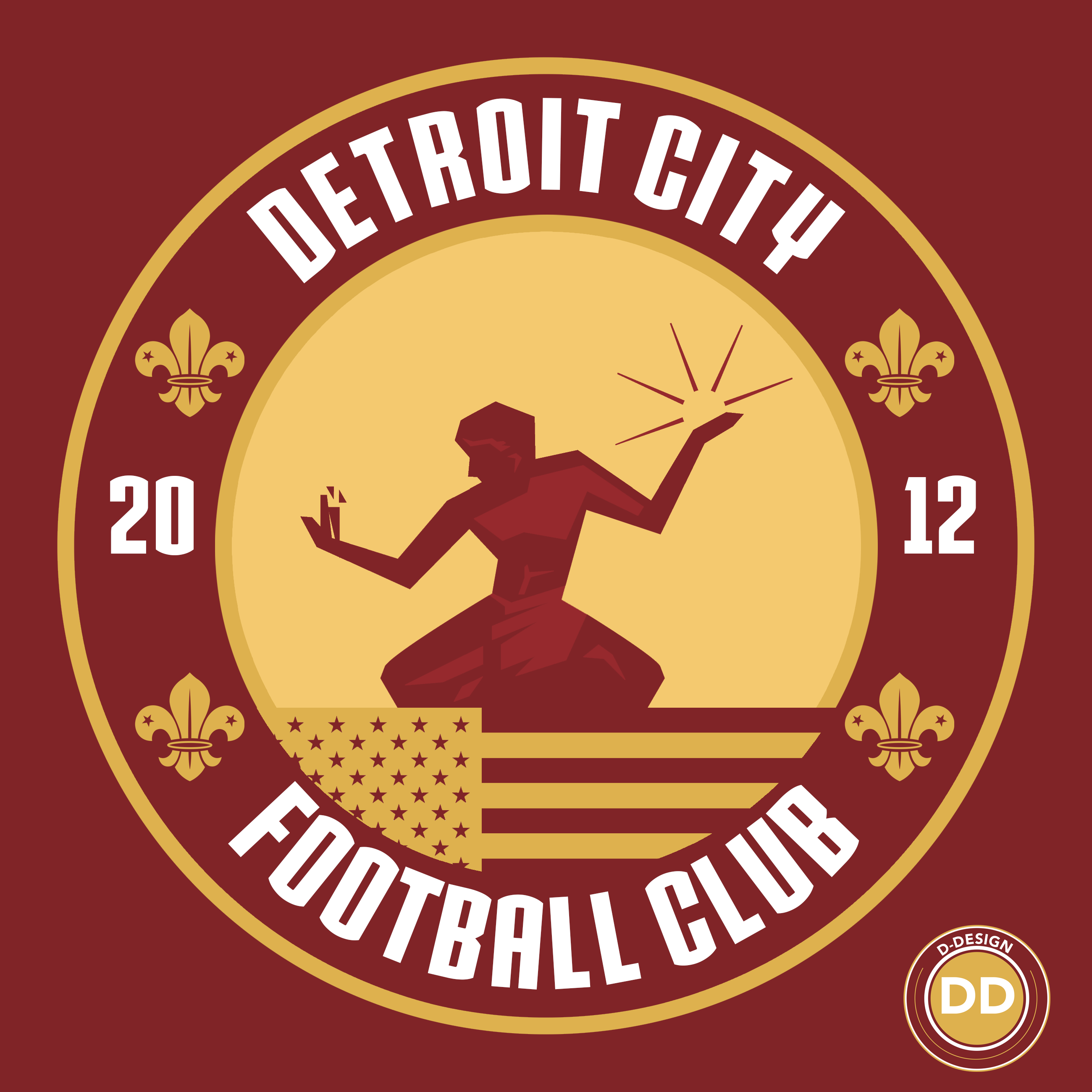 Detroit Football Logo