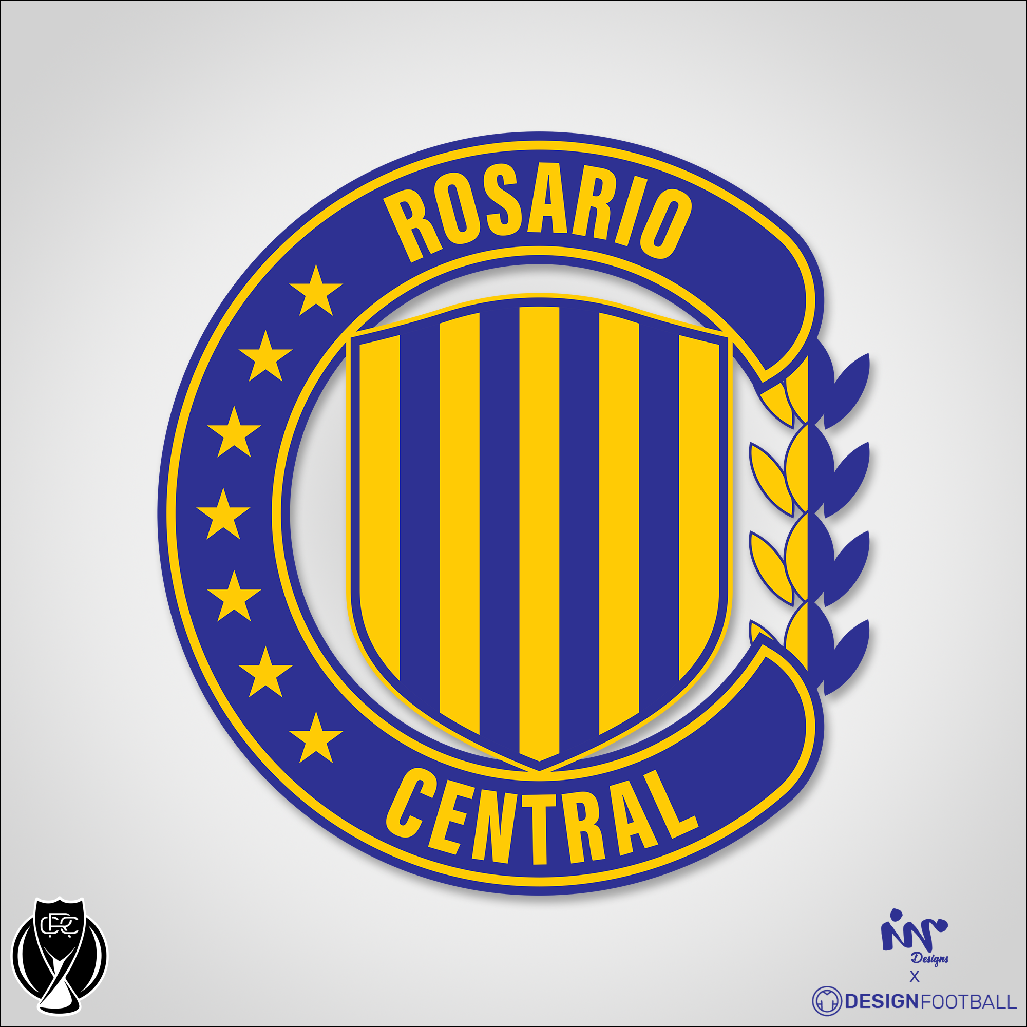 Rosario Central Crest Redesign