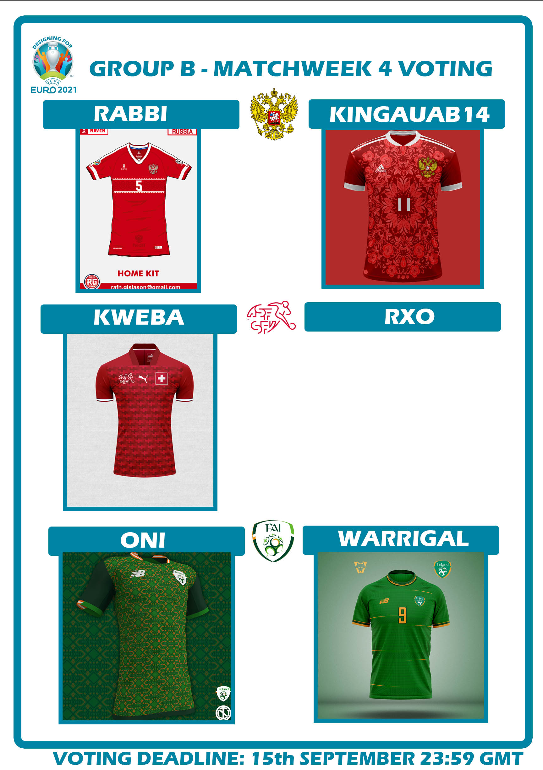 Group B Voting Matchweek 4