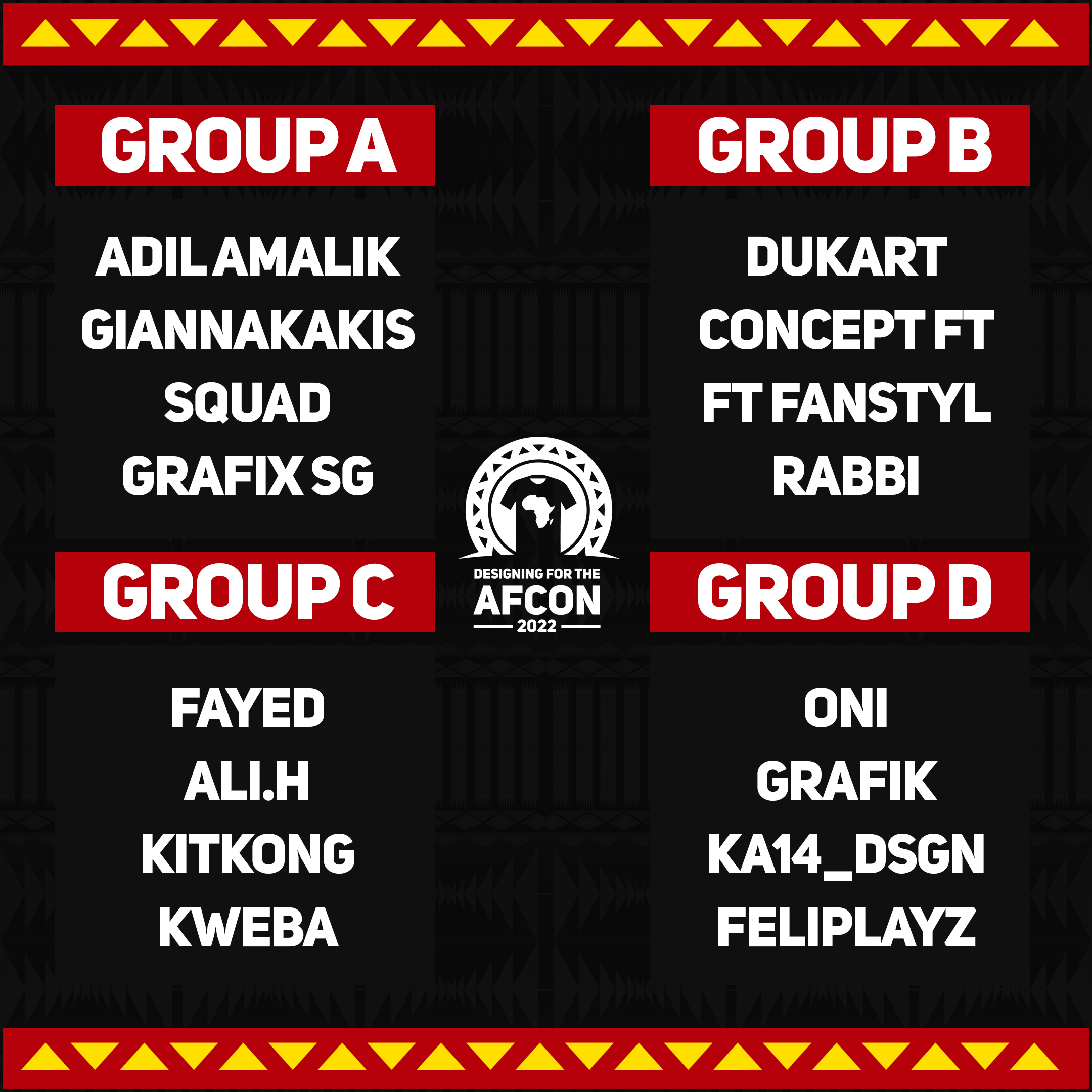 Groups stage draw