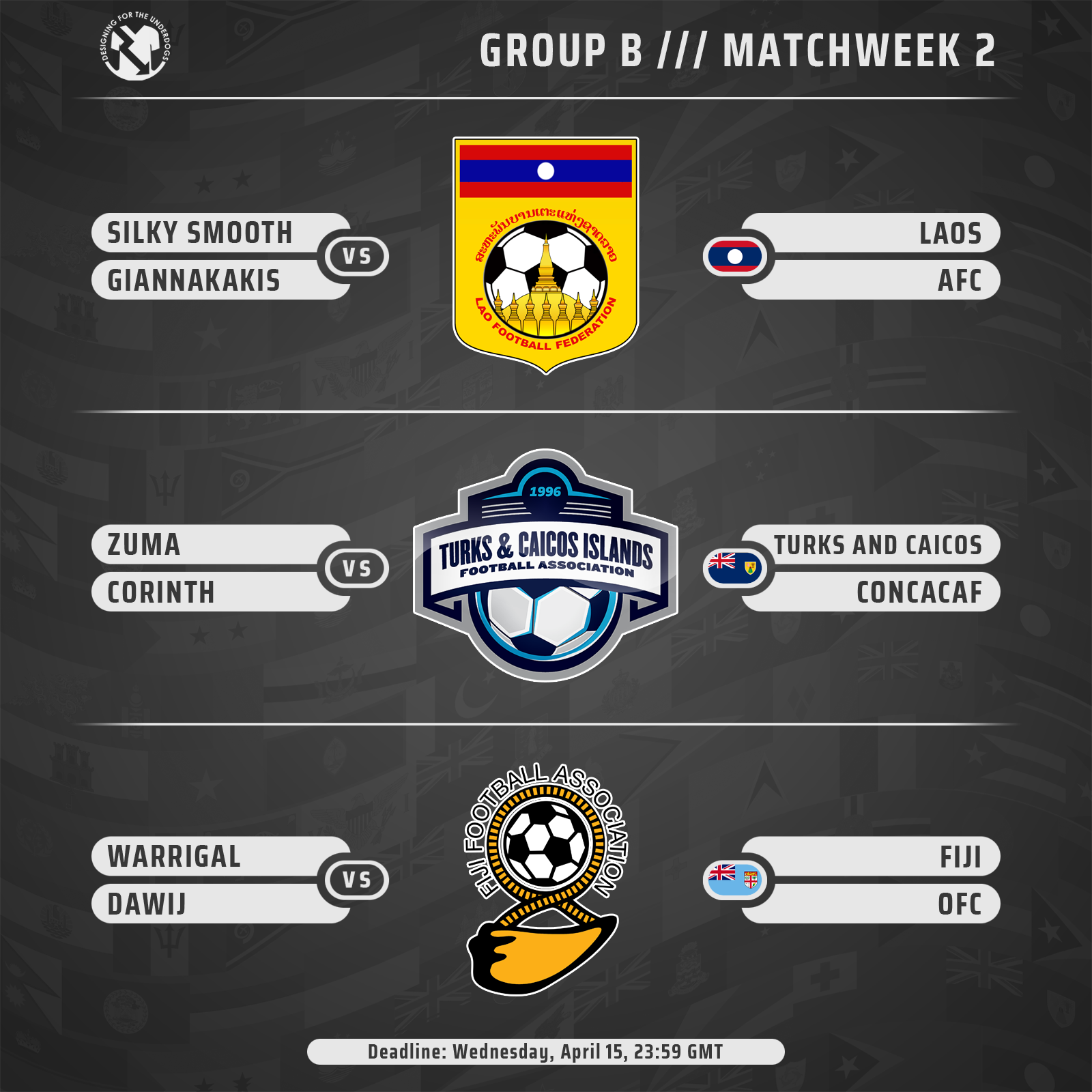 Group B // Week 2 // Matches