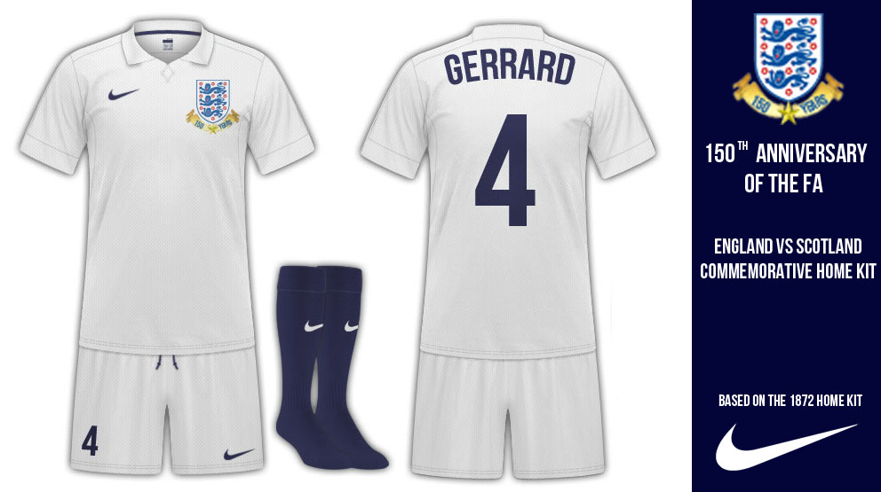 England Home Kit (150th Anniversary)
