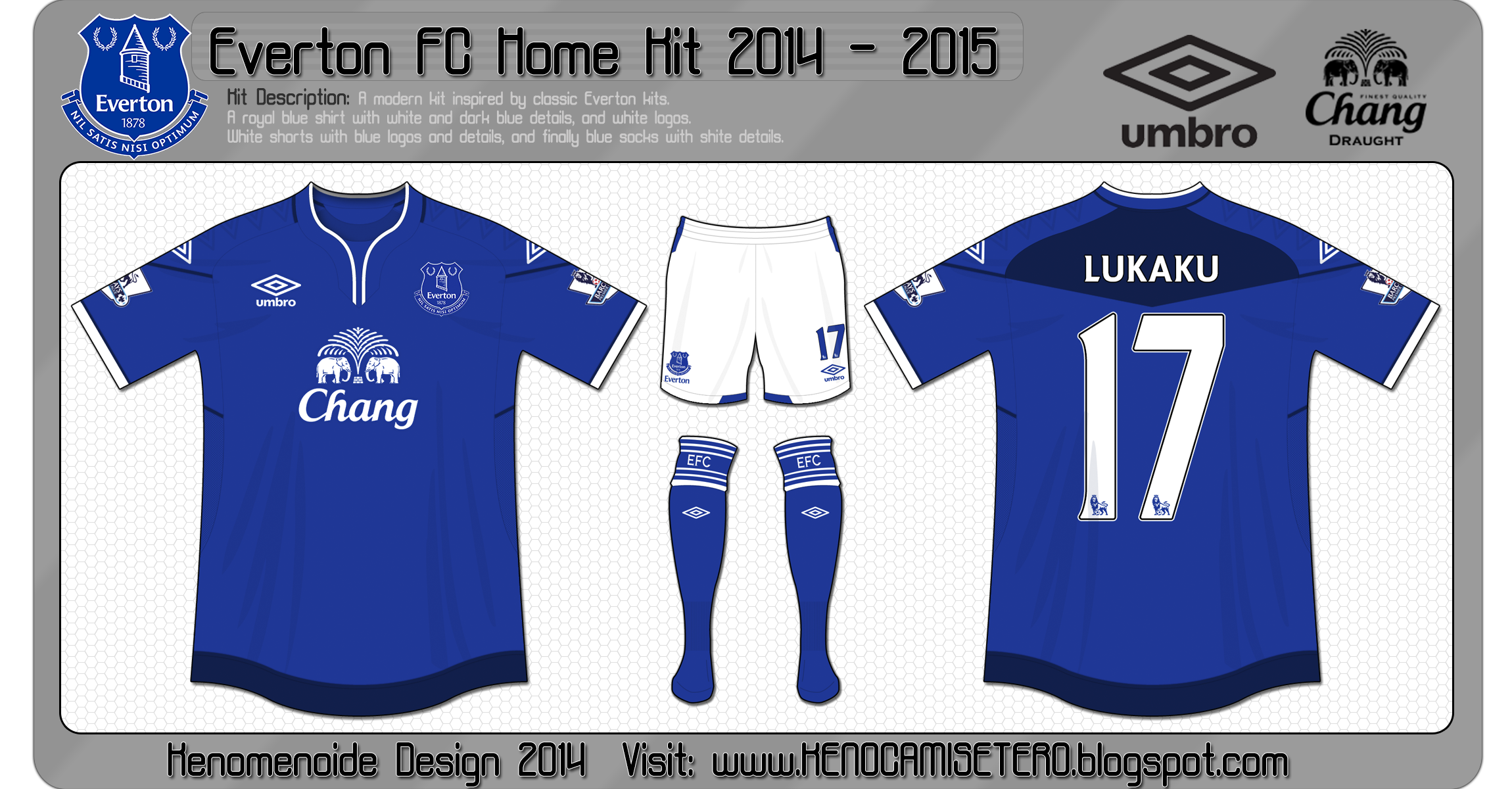 Everton Home Kit 2014 - 2015