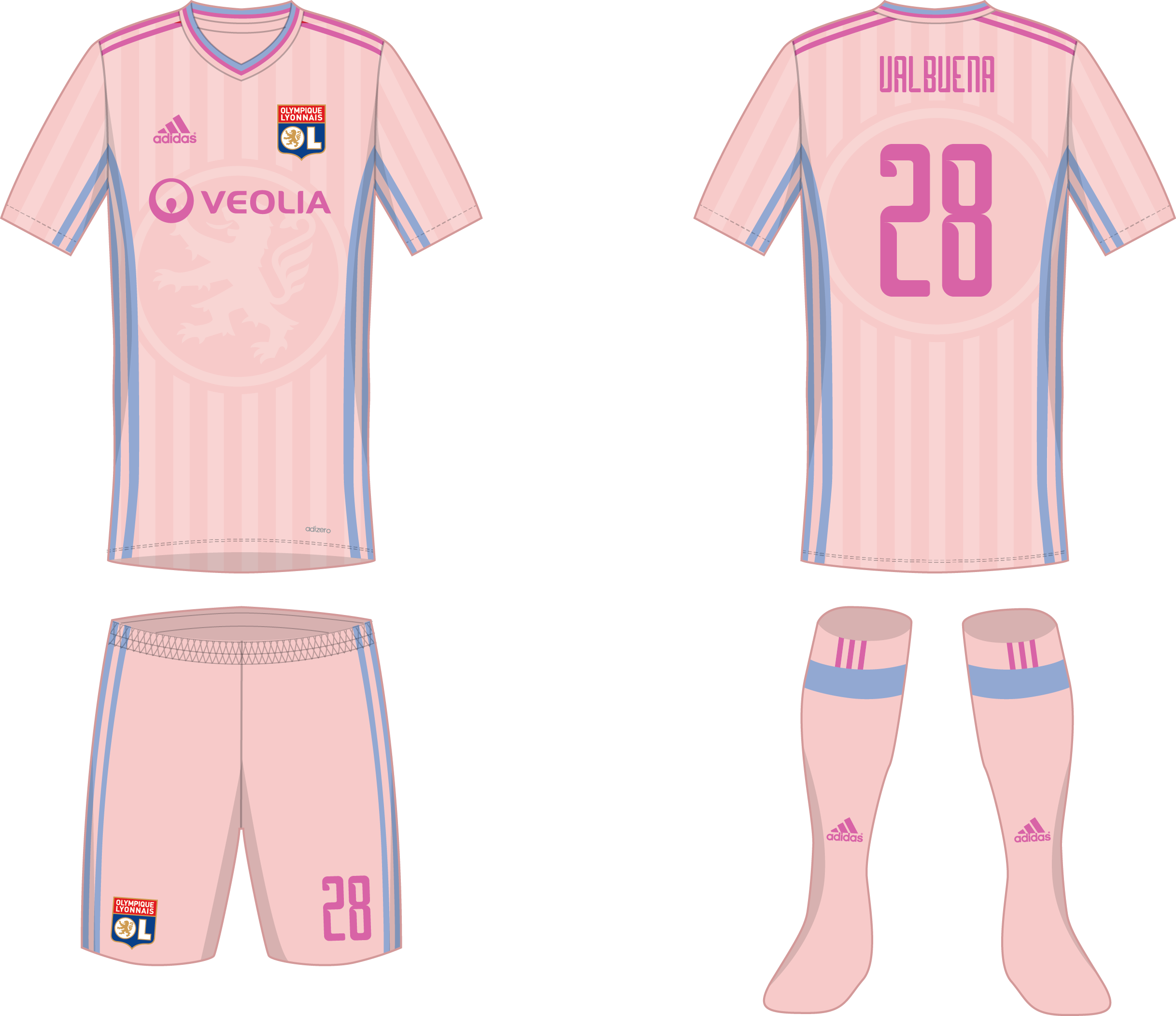 Olympique Lyon - Away kit