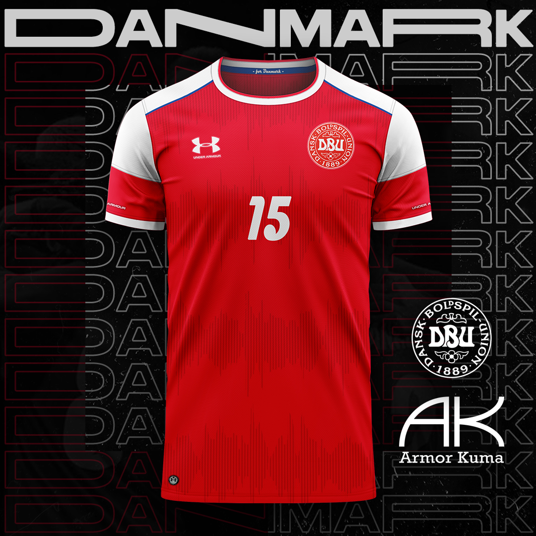 Denmark National Team Under Armour Home Kit