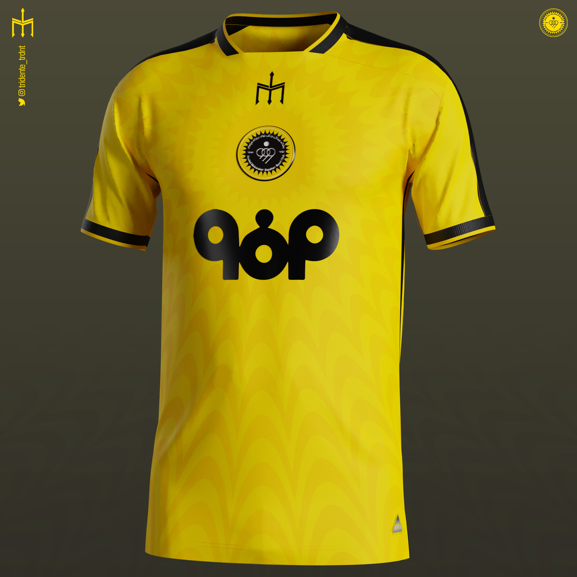 Foolad Mobarakeh Sepahan Sport Club X TRIDENTE | Home kit | KOTW