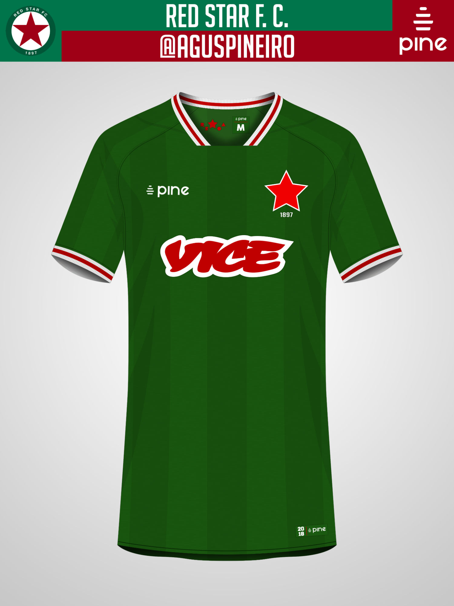 Red Star F. C. Home Kit by Pine