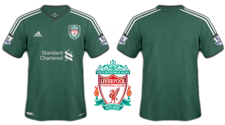 Liverpool kits 2012-13