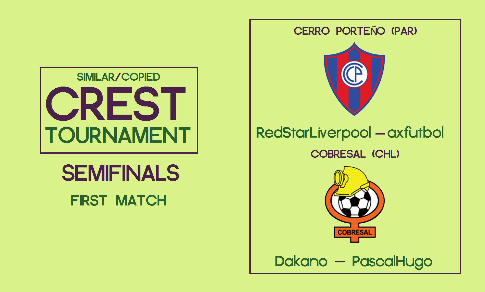 SEMIFINALS - 1st MATCH
