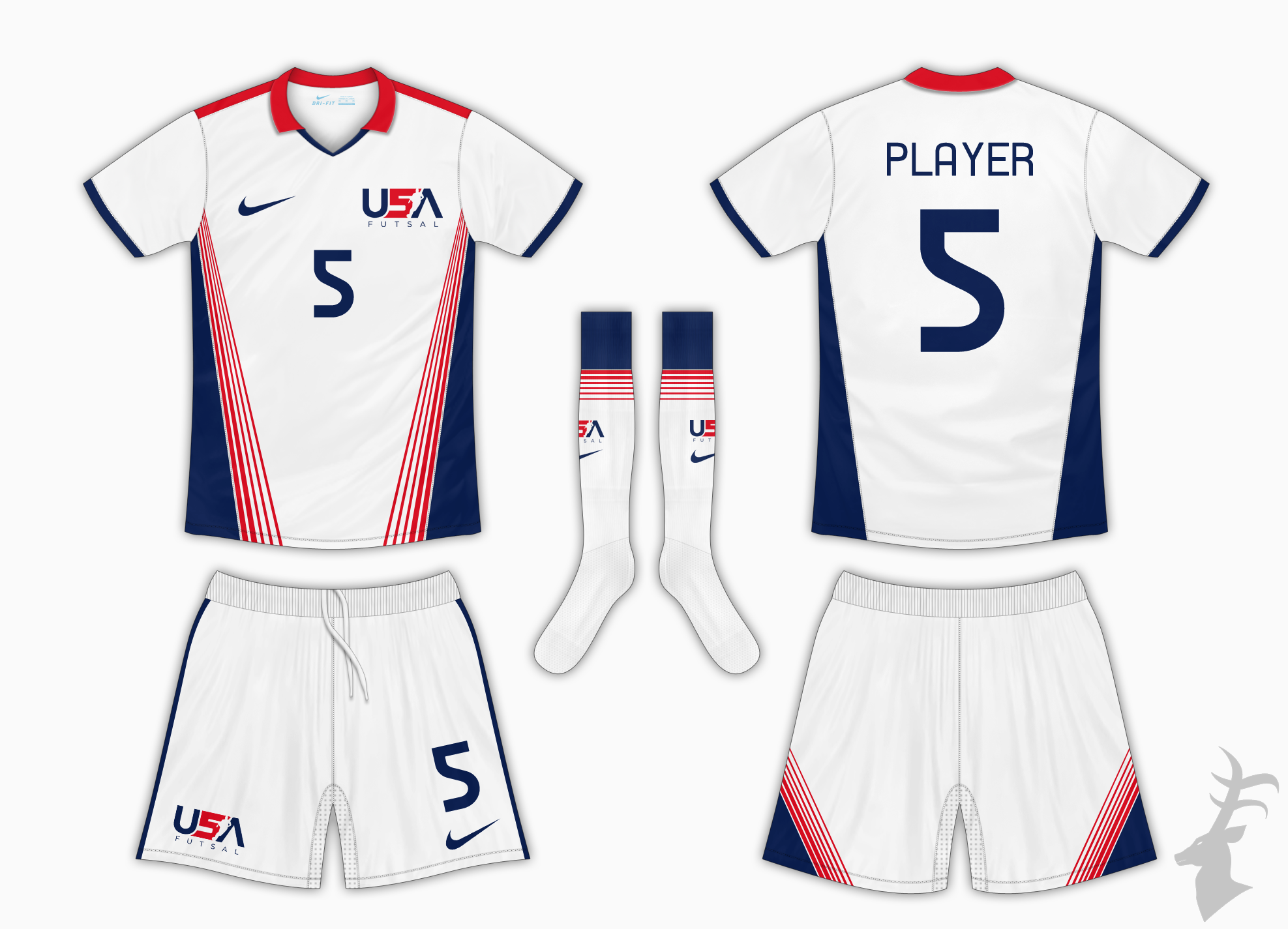 USA Futsal Kit Set - Home