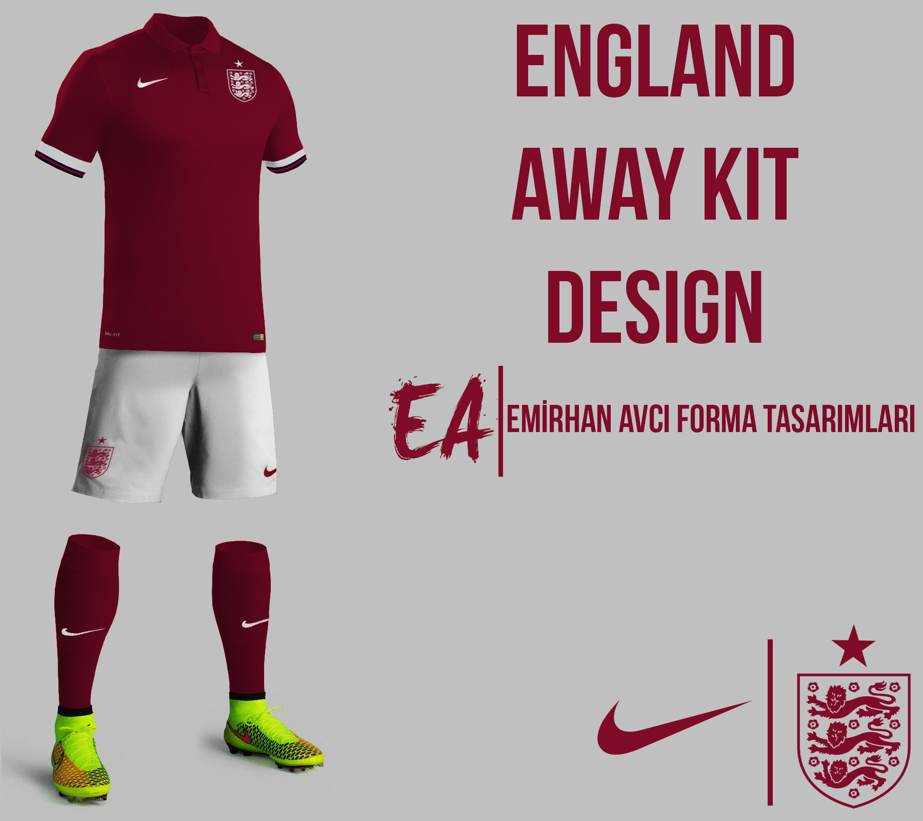 England Away Kit Design