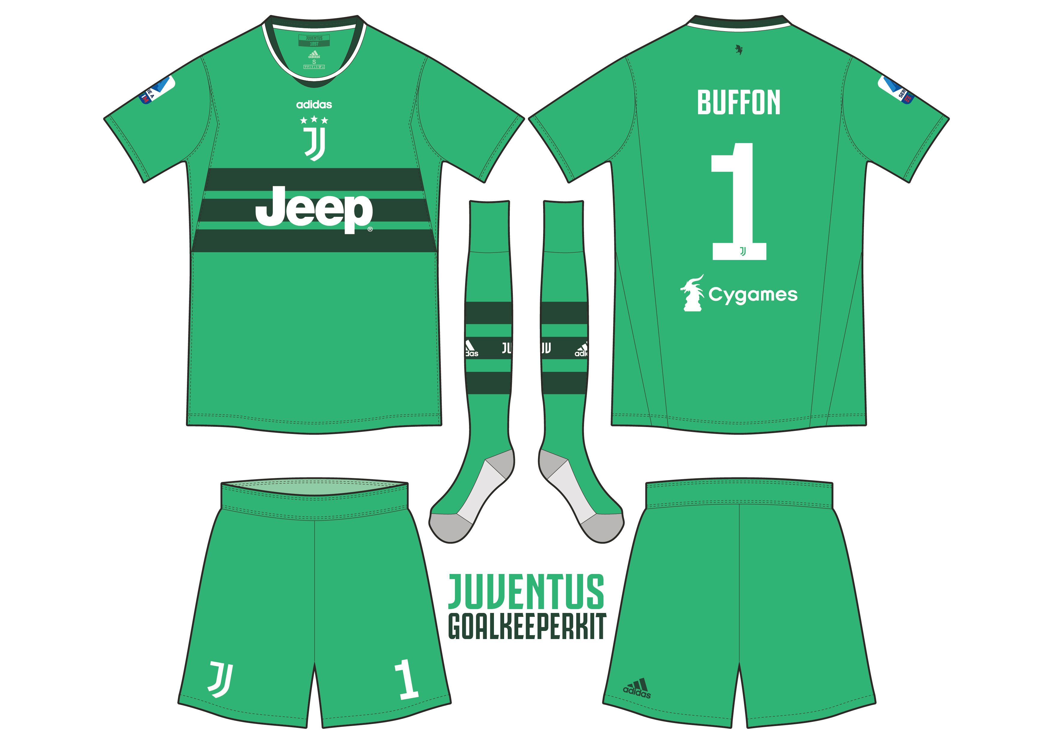 尤文图斯 Juventus_Goalkeeperkit