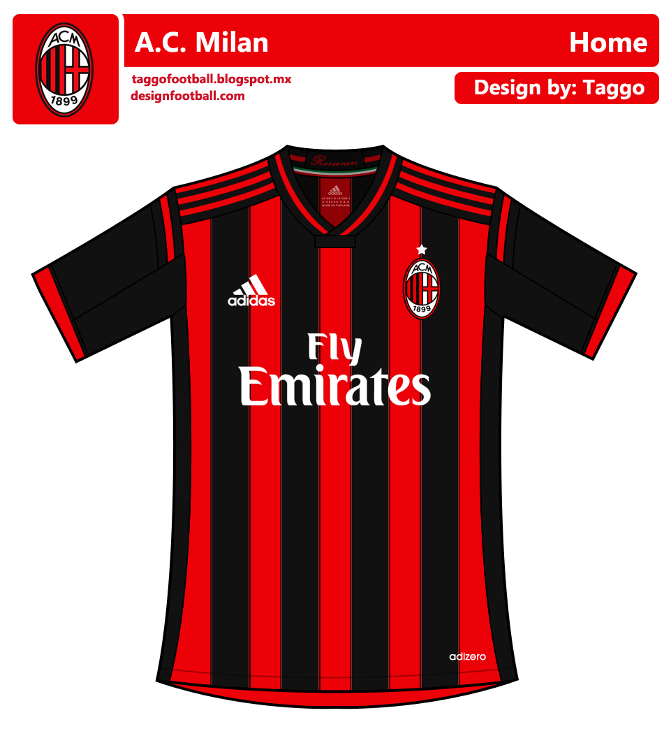 AC Milan Home kit