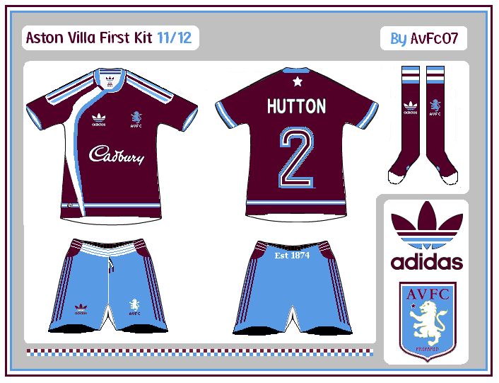 Aston Villa First & Change Kits