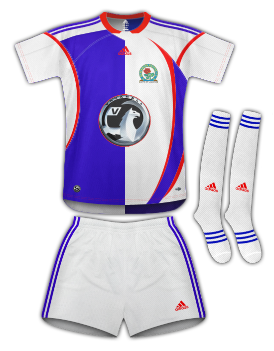 Blackburn Rovers Home Kit 09/11