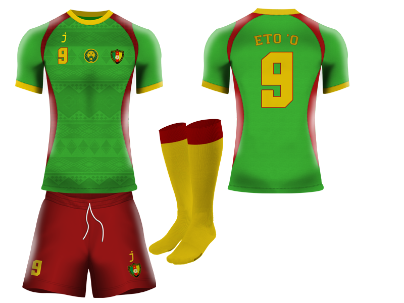 Cameroon home kit by j-sports