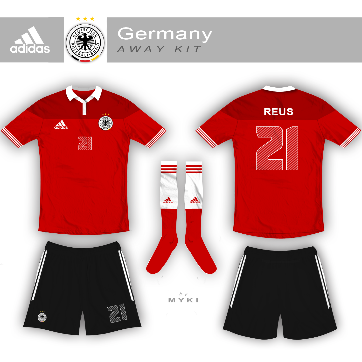 Germany Nation Team Away Kit