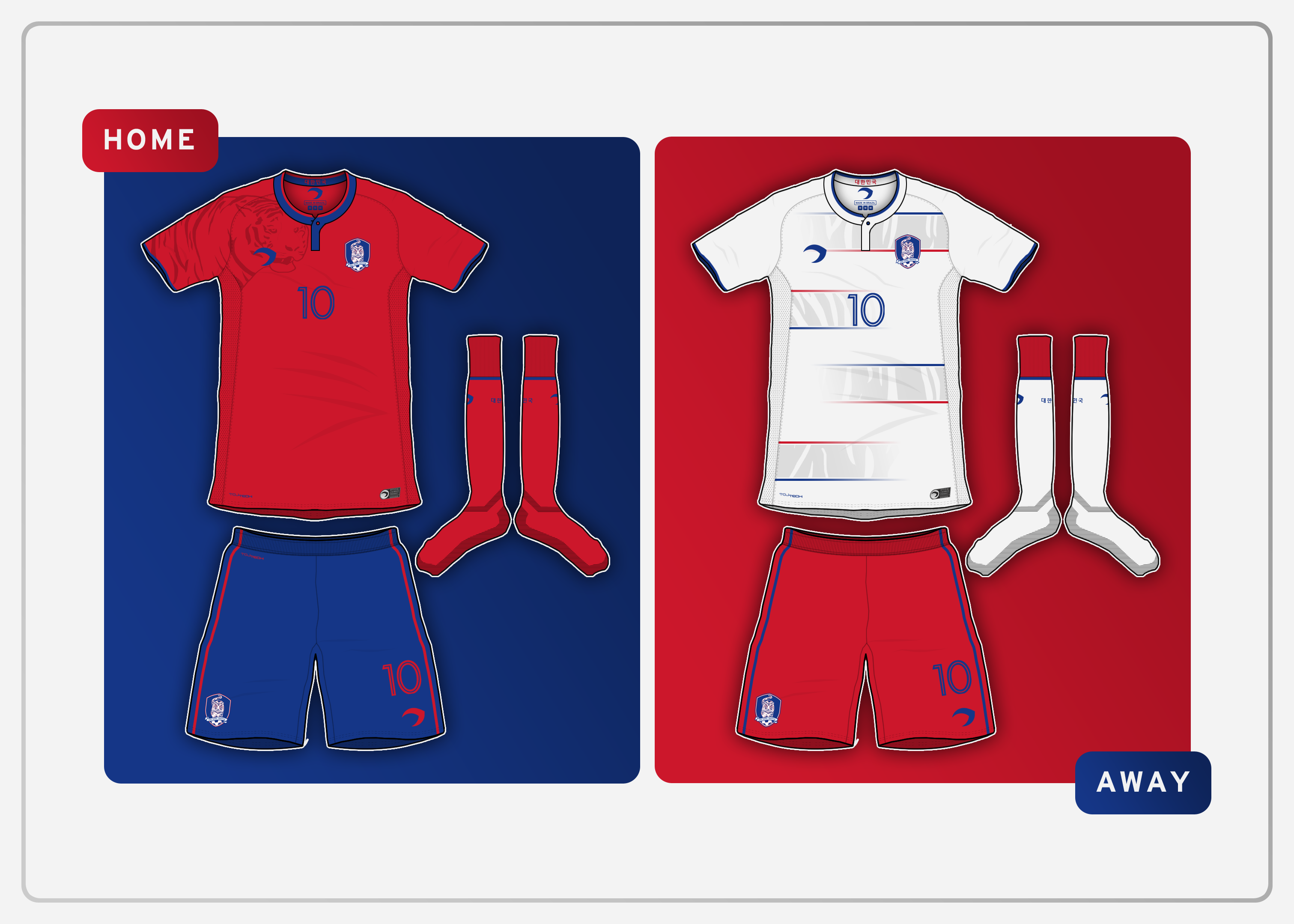 Korea Rep. Home & Away kits
