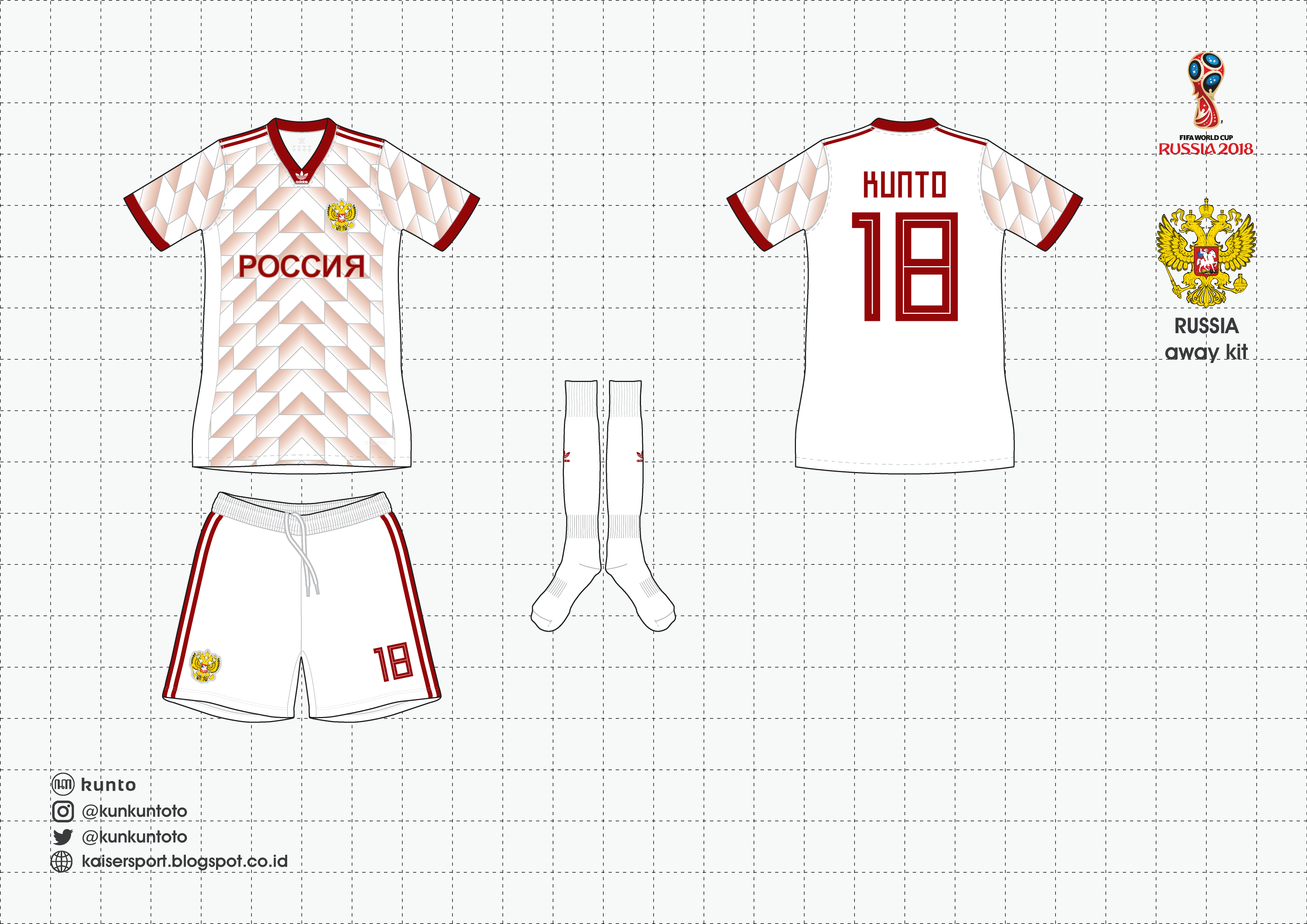 Russia away kit