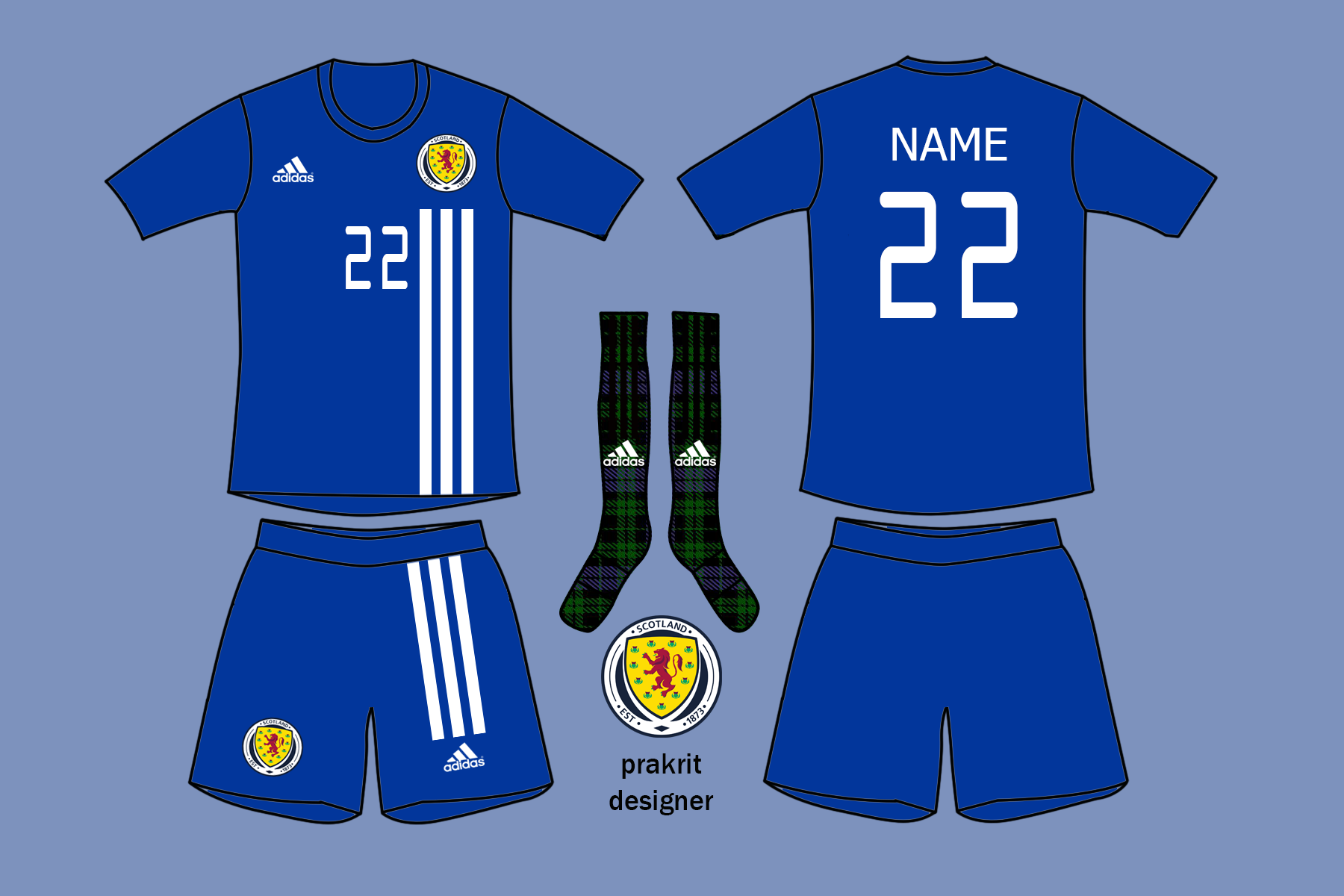 Scotland Kits Home 2017