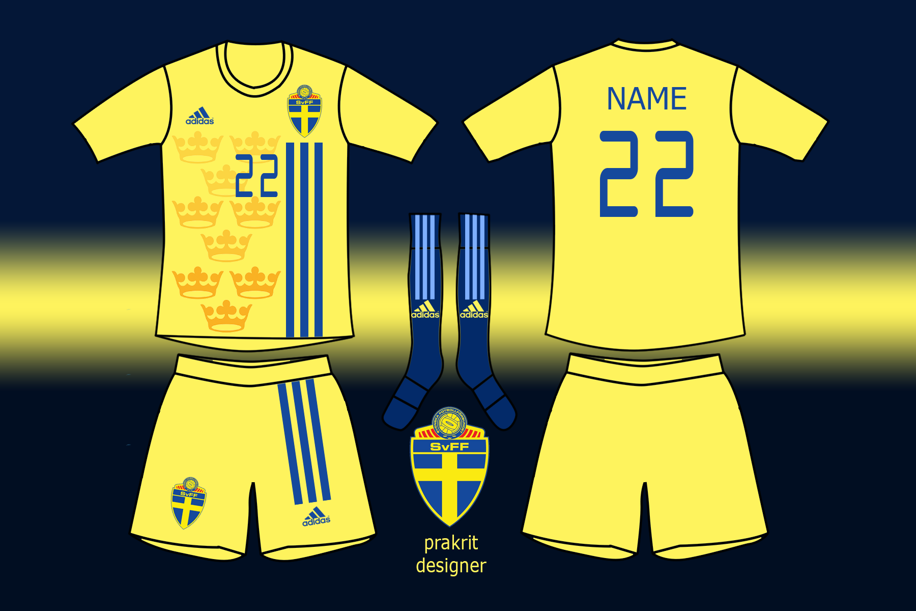 Sweden Kits Home 2017