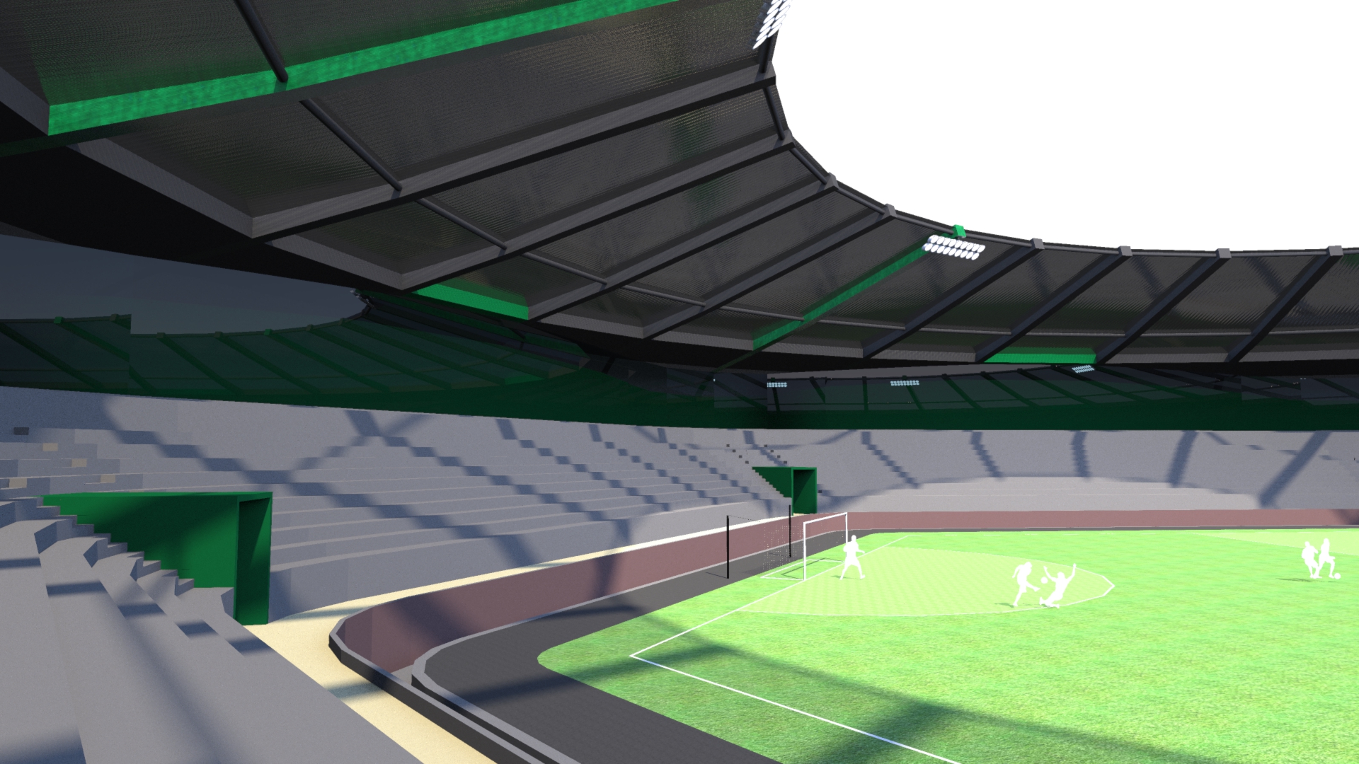 Stadium for Three Sided Football